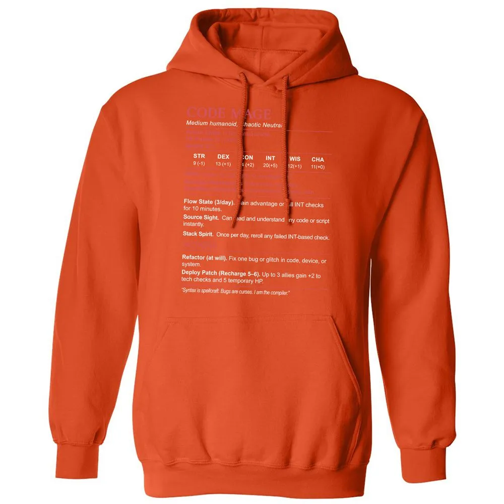 Code Mage Stats Classic Unisex Hoodie
