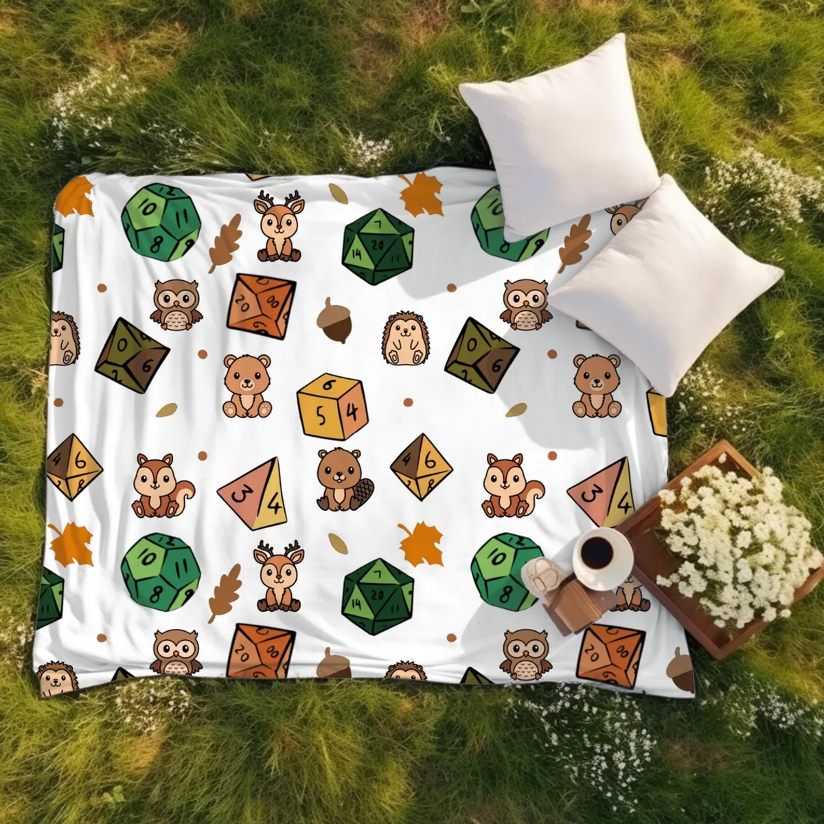 Cute DND Bear Beach/Picnic Blanket