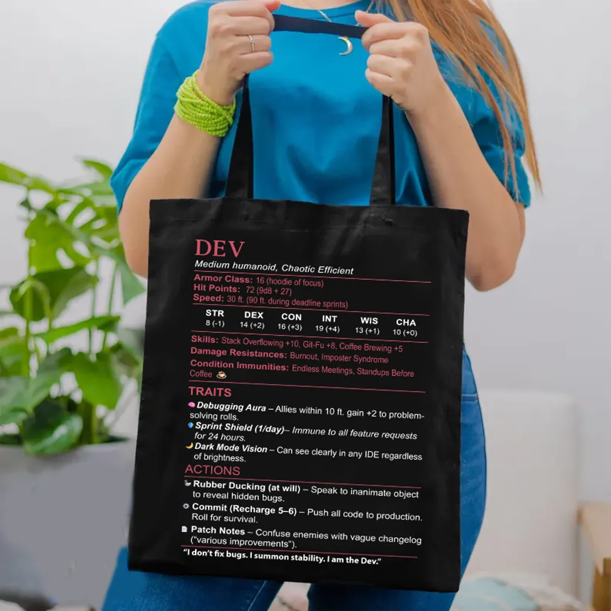 DEV Stats Tote Bag