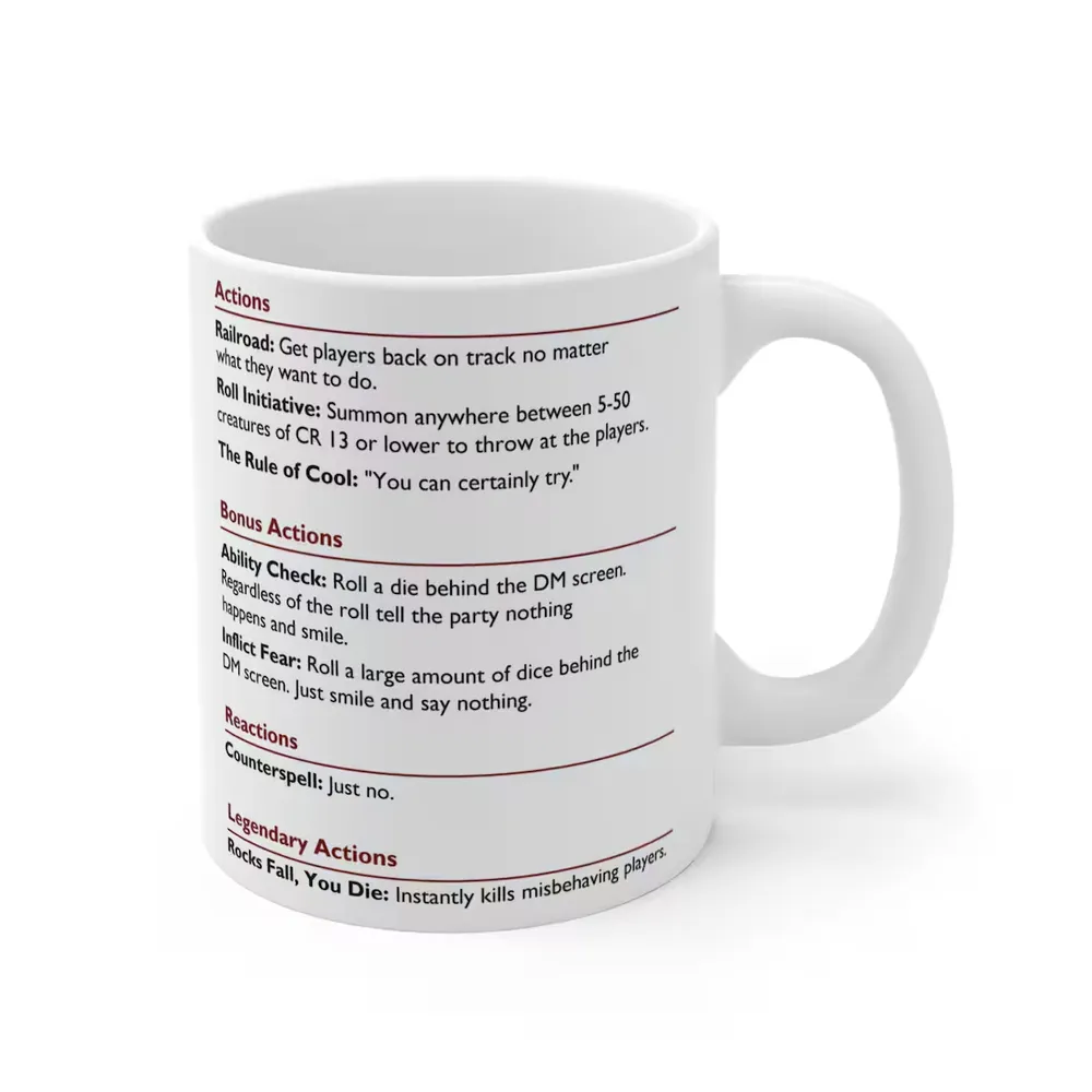 Dungeon Master Stats Mug