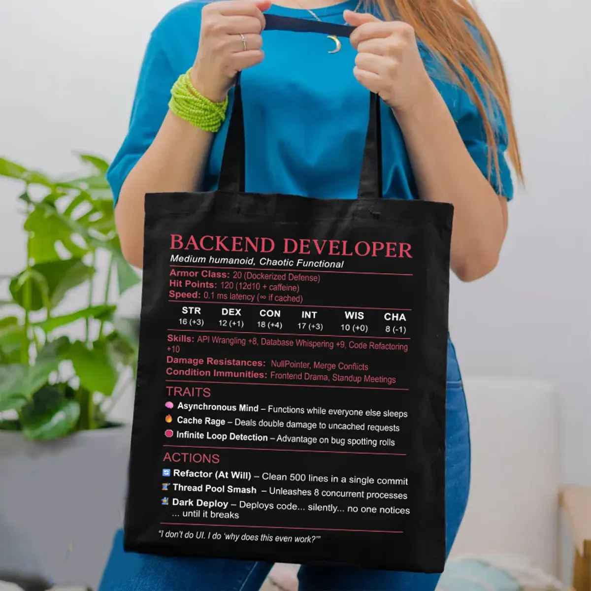 Backend Developer Tote Bag