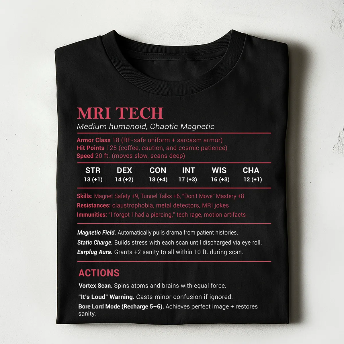 MRI Tech Stats Classic Unisex T-Shirt