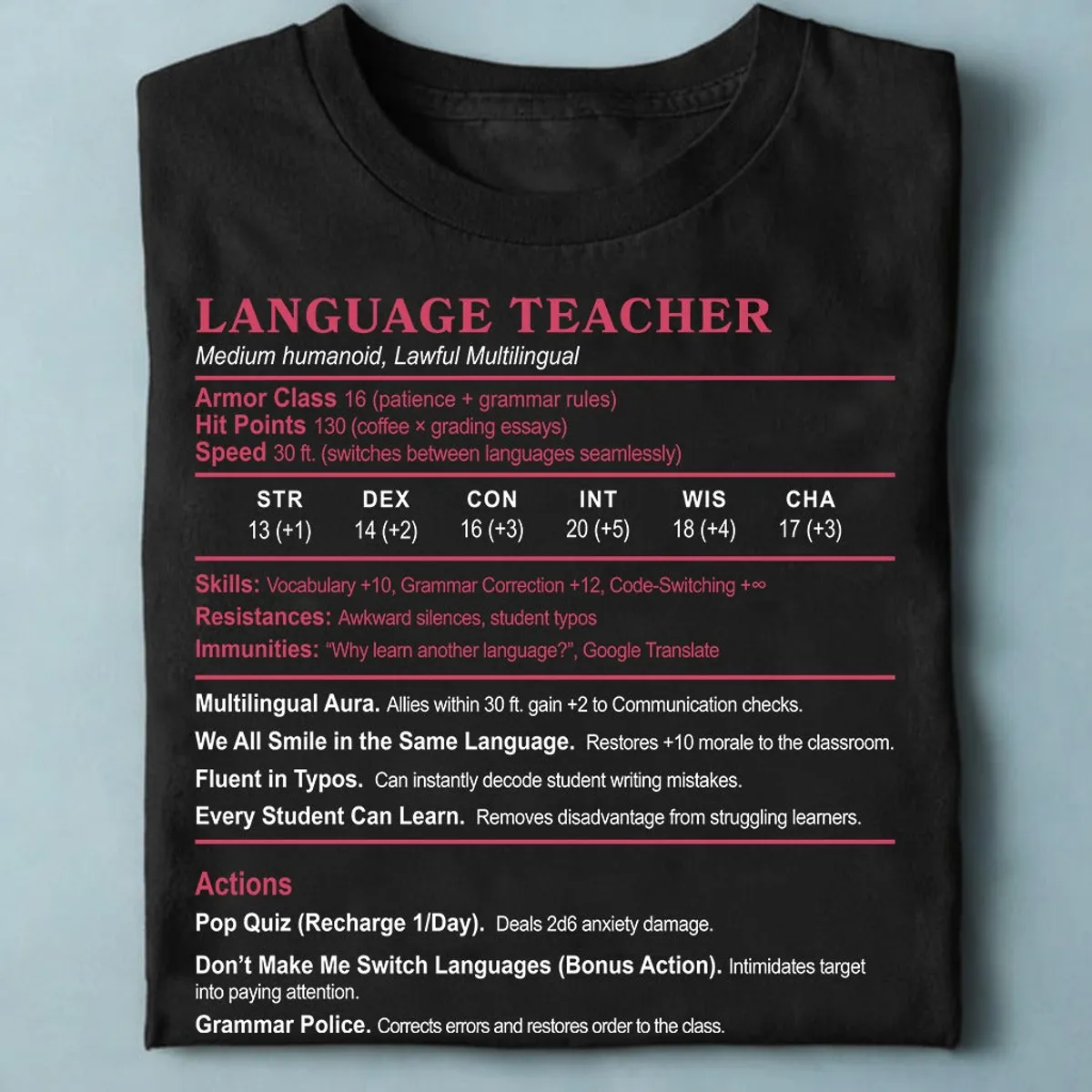 Language Teacher Classic Unisex T-Shirt